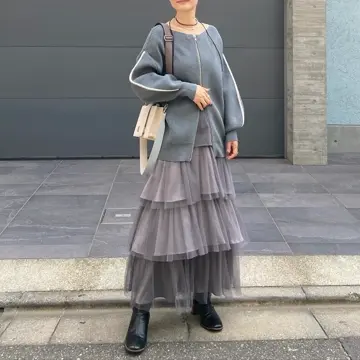 LADYMADE（レディメイド）｜ ラメチュールフリルティアードスカート