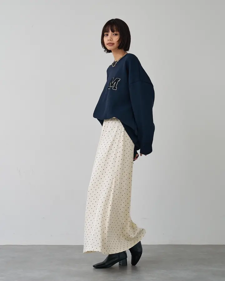 スウェットライク刺繍ニット｜abahouse mavie / アバハウス マヴィ