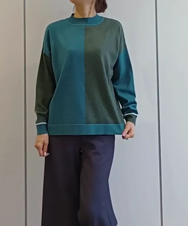 バイカラーニット(ニット・セーター) | GIANNI LO GIUDICE(ジャンニ ロ