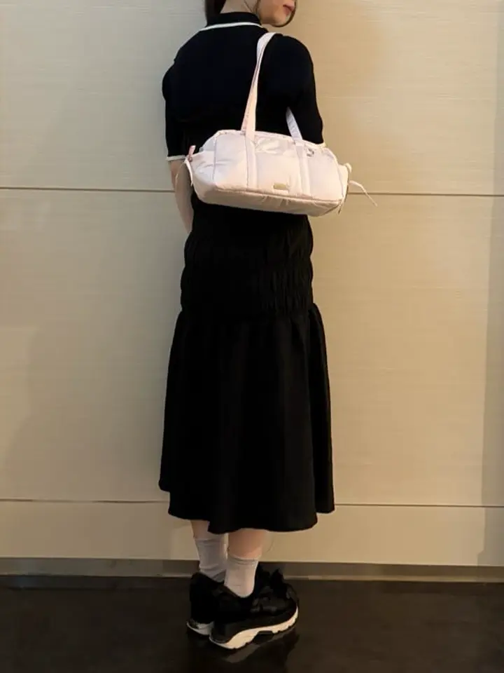 サイドリボンパファーボストンバッグ/Maison de FLEUR（メゾン ド